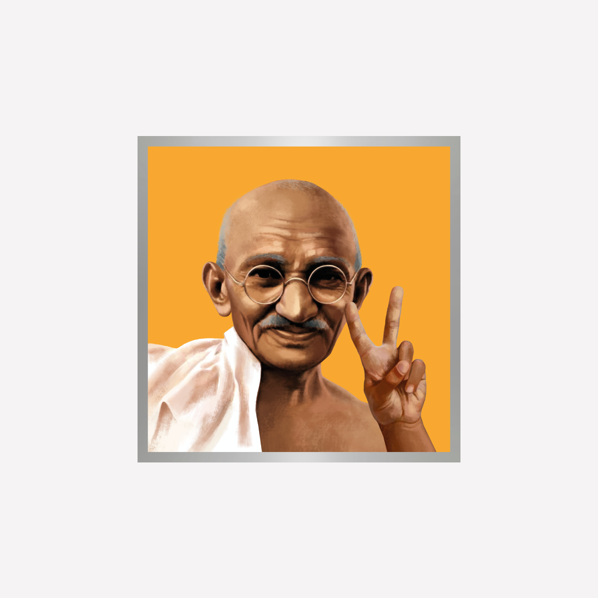 Mahatma Gandhi Peace Art Print – DesignPlace
